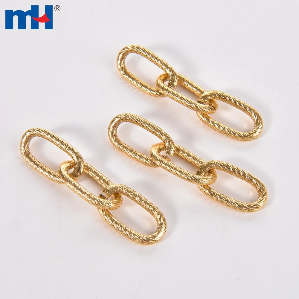 Gold Loop Twist Chain for Garment Accessories and Ornaments