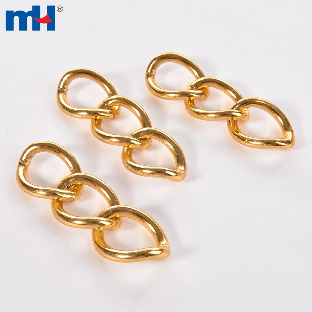 Gold Loop Twist Chain for Garment Accessories and Ornaments