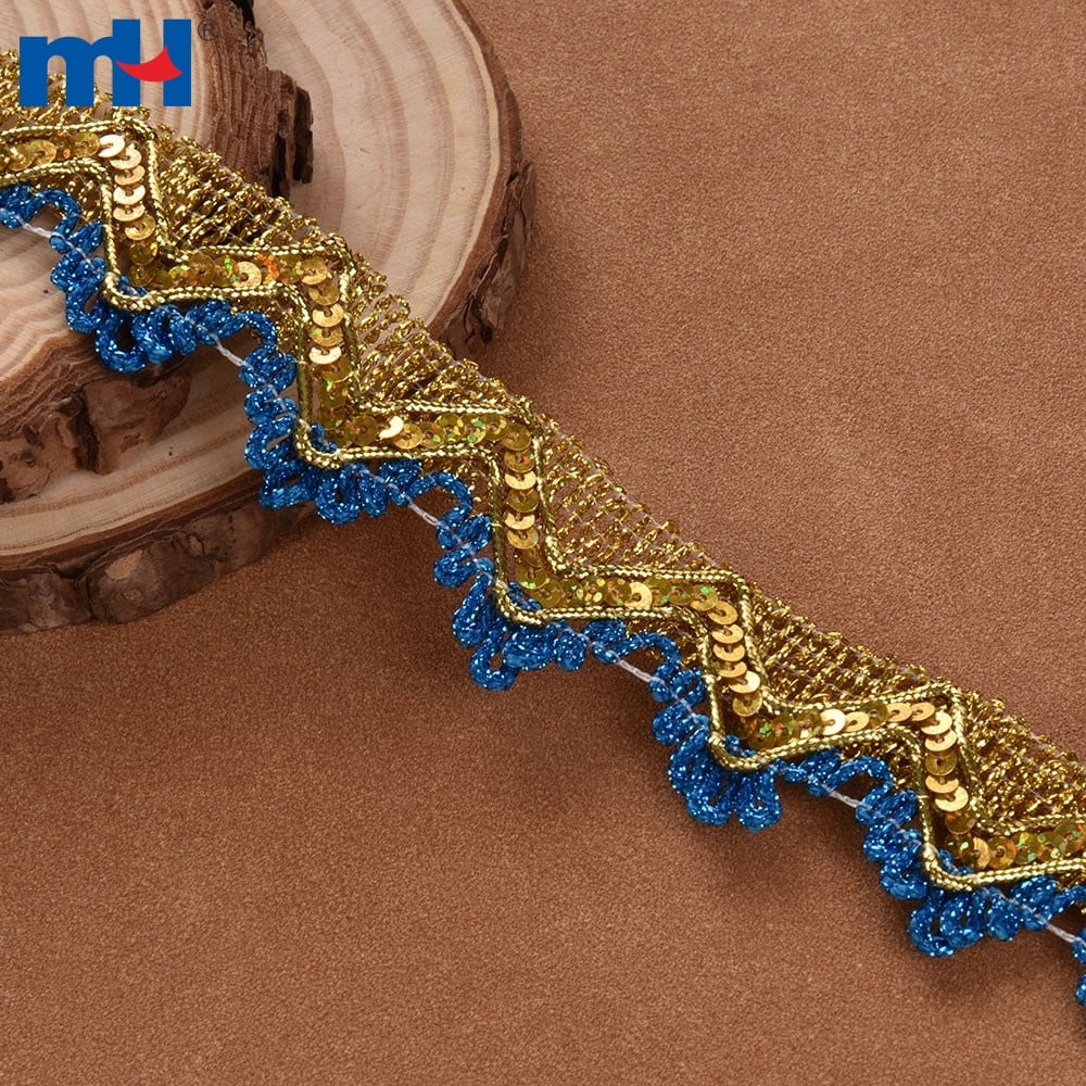 Trimmings with Shinning Sequins with Various Colors and Sizes